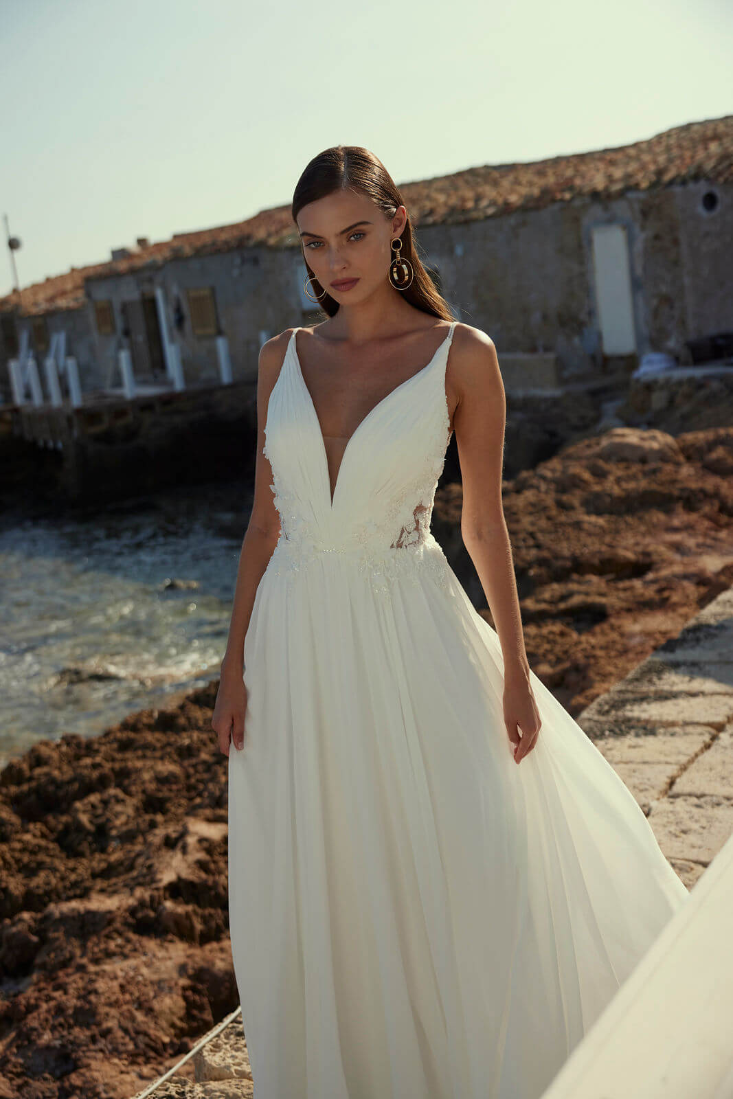 ELIZA | A-line wedding dress from high-quality chiffon | Modeca